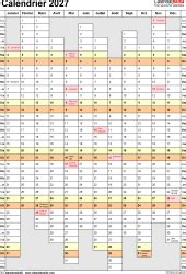 Calendrier 2027 Pdf Excel Et Word Calendarpedia