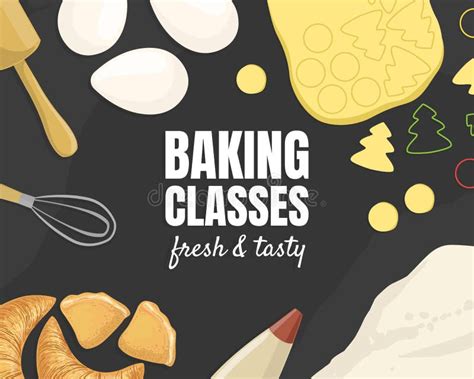 Baking Classes Fresh And Tasty Banner Template Culinary School