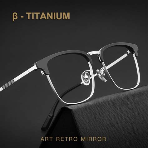 Fashion β Titanium Glasses Frame Men Women Business Ultralight Optical