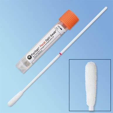 Puritan Fecal Opti Swab Elongated Tip Swab 2 Ml Cary Blair Medium 300