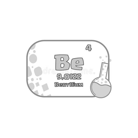 Beryllium Vector Block Stock Illustrations 2 Beryllium Vector Block