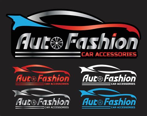 Set Of 5 Car Accessories Logo Designs Perfect For Branding Websites