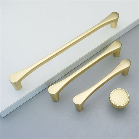 378 5755brushed Brass Cabinet Knobs Handles Kitchen Pulls Knobs Drawer Knobs Wardrobe Pull