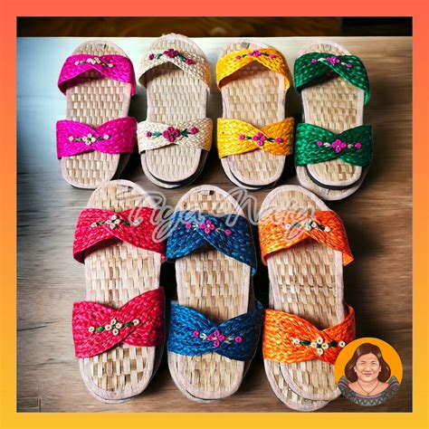 Tiya Naty Abaca Slippers Women Home Simple Indoor Abaca Tsinelas Slipper Native Wedding Souvenir