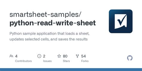 Github Smartsheet Samplespython Read Write Sheet Python Sample
