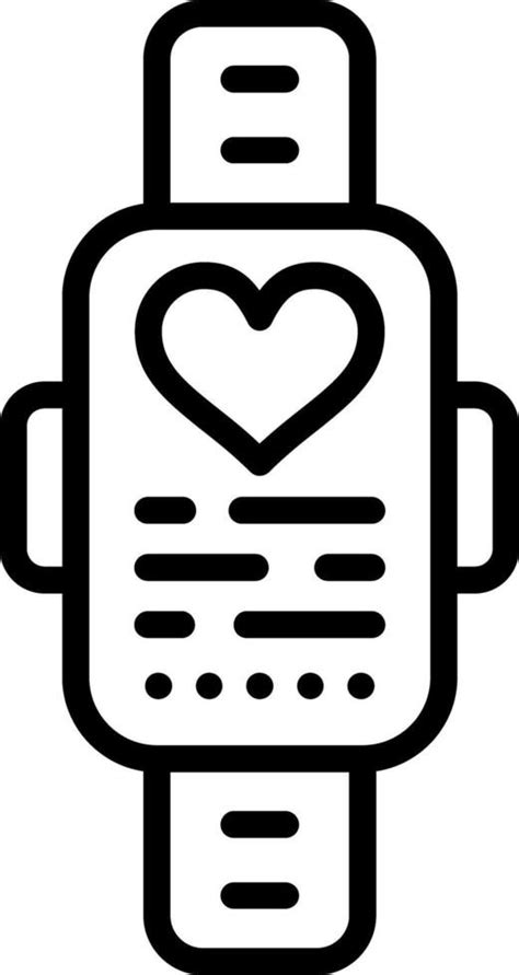 Smart Bracelet Line Icon 48943940 Vector Art At Vecteezy