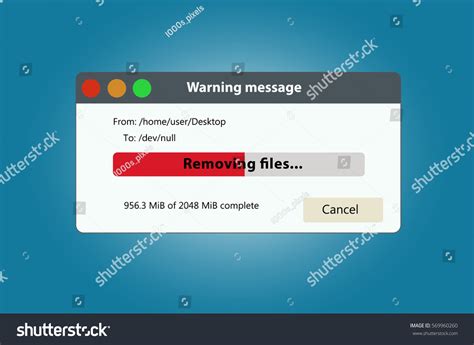 Remove Files Data Progress Bar Isolated Stock Vector Royalty Free Shutterstock