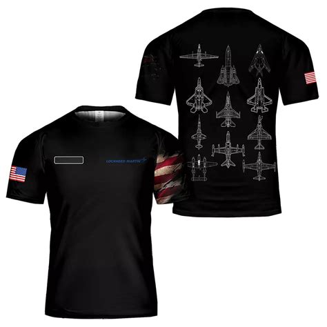 Lockheed Martin Aircraft Diagram Shirt Tactical Usaf Aviation Tee