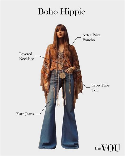 Boho Hippie Outfit Idea For Women Bohemian Style Clothing Boho Chic Fashion Boho Outfits