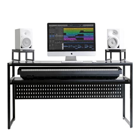 Studio Workstation Desk With Keyboard Studio Furniture Workstation