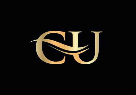Modern Cu Logo Design For Business And Company Identity Creative Cu