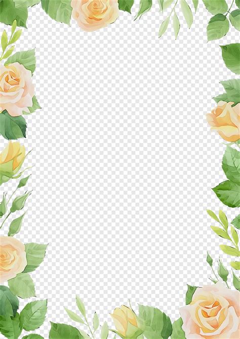 Desain Bunga Taman Mawar Daun Gambar Png