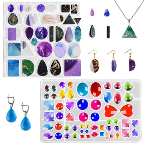 2 Set Resin Jewelry Molds Aifuda Resin Molds Silicone For Jewelry