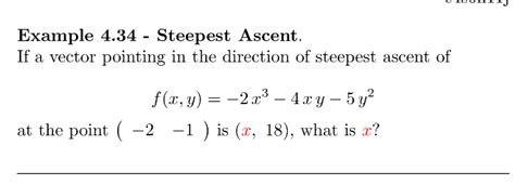 Solved Example 434 Steepest Ascent If A Vector Point