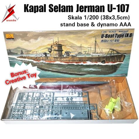 Jual Kapal Selam U Boat U 107 U 571 U 45 Type Viib Viia Jerman Model