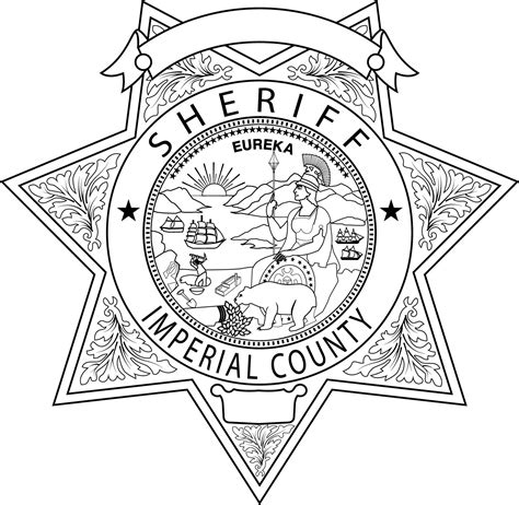 Artstation Imperial County California Sheriff Badge Vector File Black