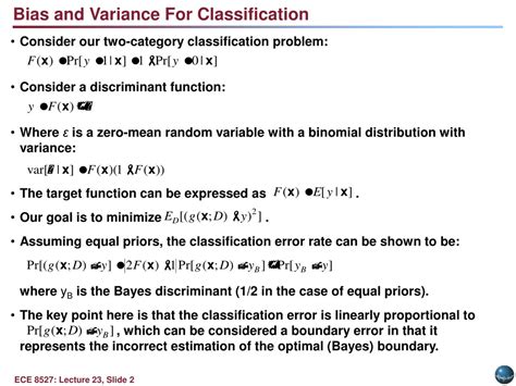 Ppt Bias Variance Tradeoff In Classifier Modeling Powerpoint