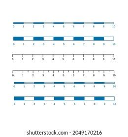 Vector Map Scales Graphics Measuring Distances Stock Vector Royalty Free Shutterstock