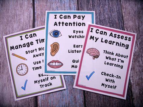 Executive Functioning Skills Posters With Visual Cues For Classroom Decor Executive
