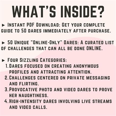 50 Online Only Hotwife Dares Kinky Couples Game For Digital And Long