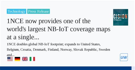 1nce Now Provides One Of The Worlds Largest Nb Iot Coverage Maps At A