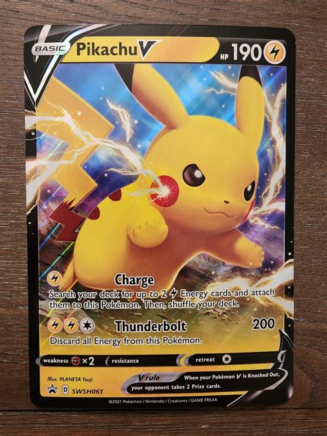 Brilliant Stars Oversized Pikachu V Jumbo Pokémon Card Shining Fates