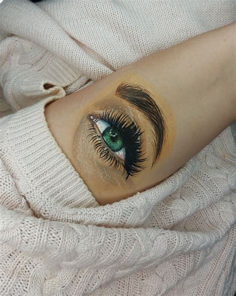Armpainted Eye Stencil Tatuaggio Tatuaggi