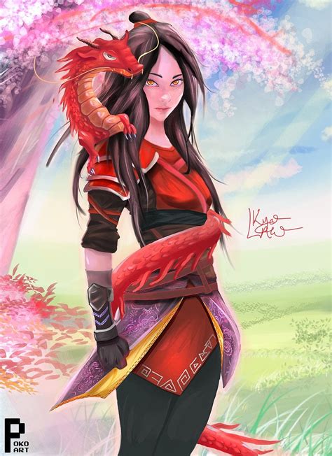 Mulan And Mushu By Kyo Law Rimaginarydisney