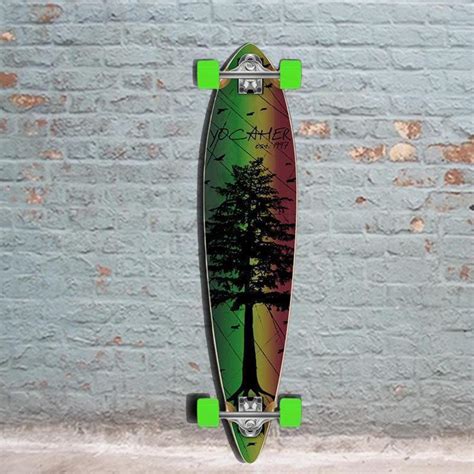 Punked Pintail In The Pines Rasta 40 Longboard Longboards Usa