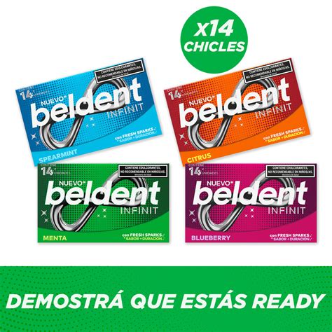 Chicle Beldent Infinit Menta X 14 U