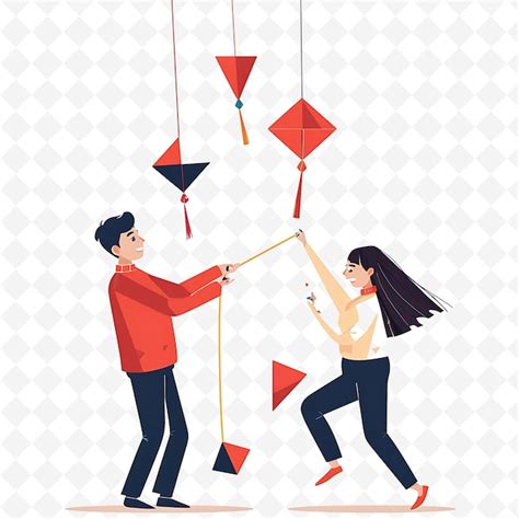 A Man And A Woman Playing A Game Of Arrows With A Woman Holding A Red