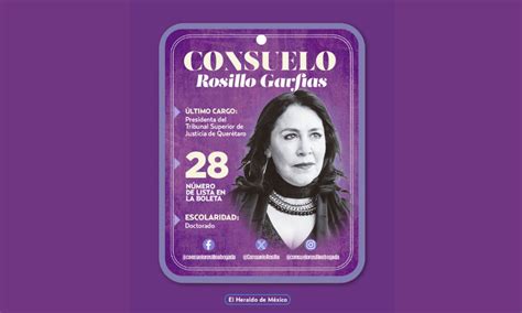 Conoce A Ma Consuelo Rosillo Garfias Candidata A Ministra De La Suprema Corte De Justicia De