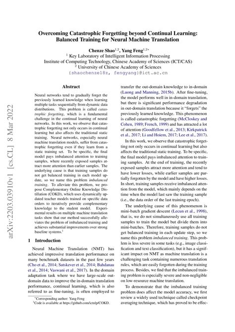 Overcoming Catastrophic Forgetting Beyond Continual Learning Balanced Training For Neural