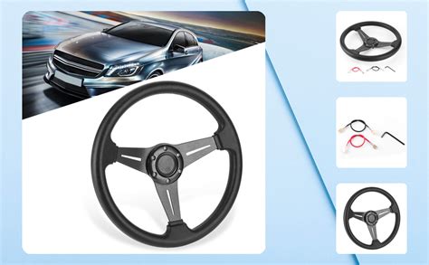 Volante Deportivo Volante A La Deriva De Coche De Carreras Accesorio Universal Modificado A