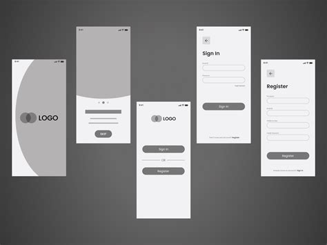 Login Wireframe Screens By Shuyab Shaikh On Dribbble