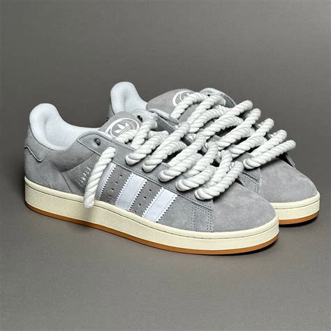 Adidas Campus 00s Grey “rope Laces” White Ev8 Style