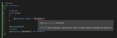Incorrect Cs8170 When Calling Unscopedref Method To Assign To A Fixed Local · Issue 63529