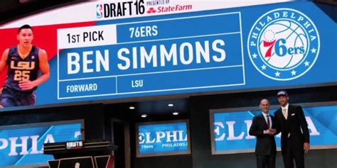 Nba Draft Melbournes Ben Simmons Is First Pick Snagged By