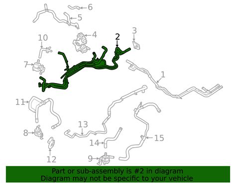2020 2025 Ford Engine Coolant Hose Lx6z 18b402 H Walls Ford Parts