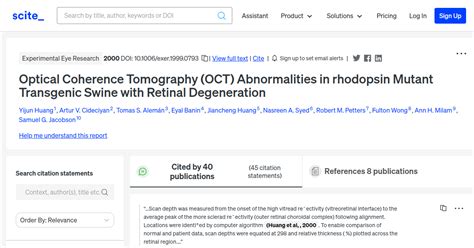 [citation Report] Optical Coherence Tomography Oct Abnormalities In