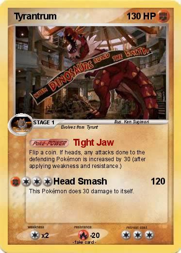 Pokemon Tyrantrum Card