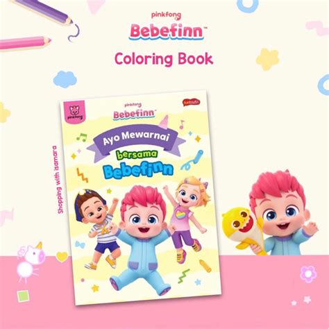 Jual Pinkfong Bebefinn Coloring Book Buku Mewarnai Bebefinn Shopee Indonesia