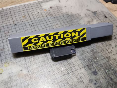 Cation Sign For Extendable X Axis Cover By Pestgr Makerworld Download