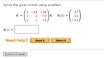 Solved Solve The Given Initial Value Problem Chegg