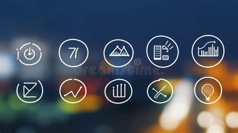 Data Visualization Icons Stock Illustration Illustration Of