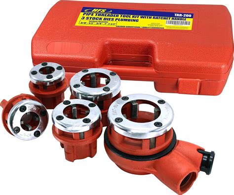 Pvc Gdrasuya10 Ratchet Kit Ratcheting Pipe Threading Tool Set Pipe Threader