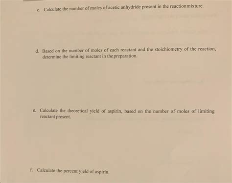 Solved Following The Procedure Described In This Experiment Chegg Com