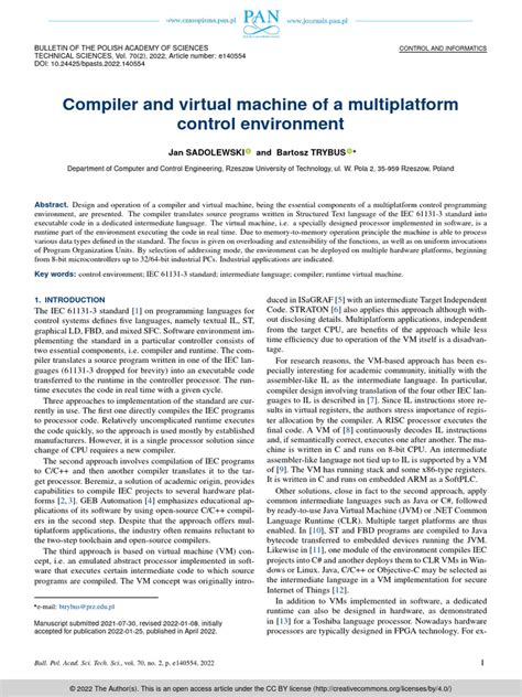 Compiler And Virtual Machine Of A M Pdf Virtual Machine Compiler
