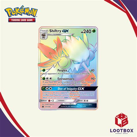Pokemon Card Game Shiftry Gx Secret Rare Celestial Storm Shopee