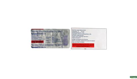 Buy Zerodol S 10 Tablets Online At Best Prices Wellness Forever